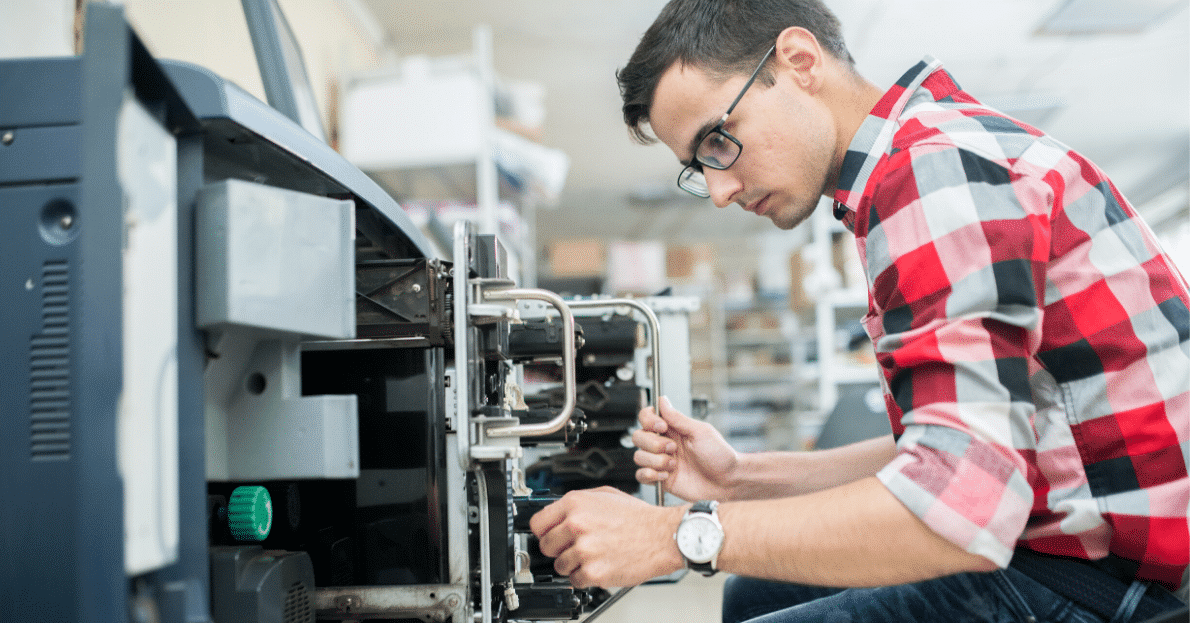 Printer servicing after lockdown - Temple Knight