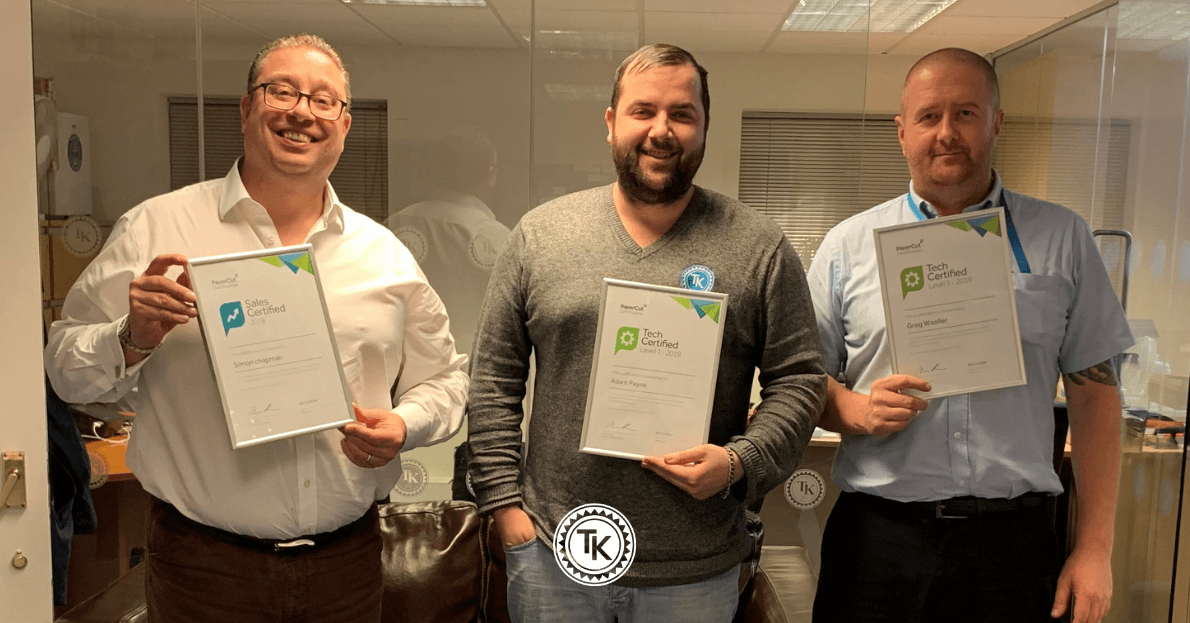 PaperCut Multi- Function Sales & Tech Certified - Temple Knight